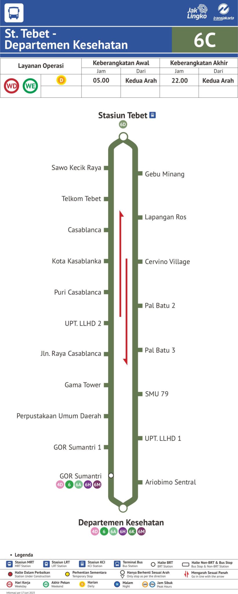 Peta Rute TransJakarta Reguler Non BRT - BUSWAY.ID