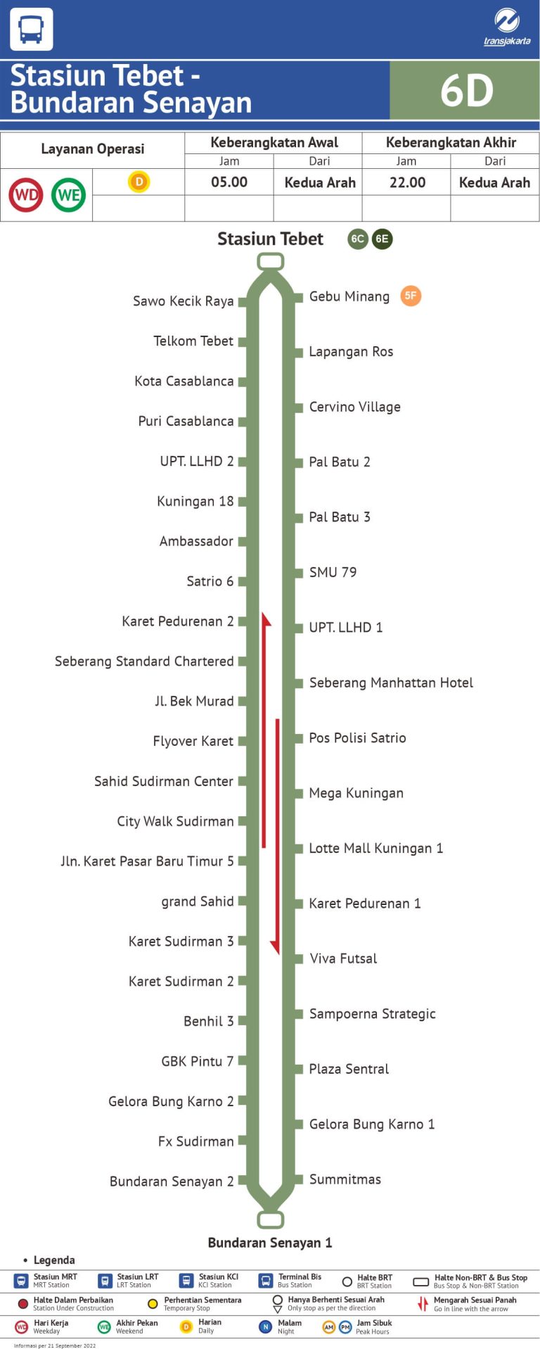 Peta Rute TransJakarta Reguler Non BRT - BUSWAY.ID
